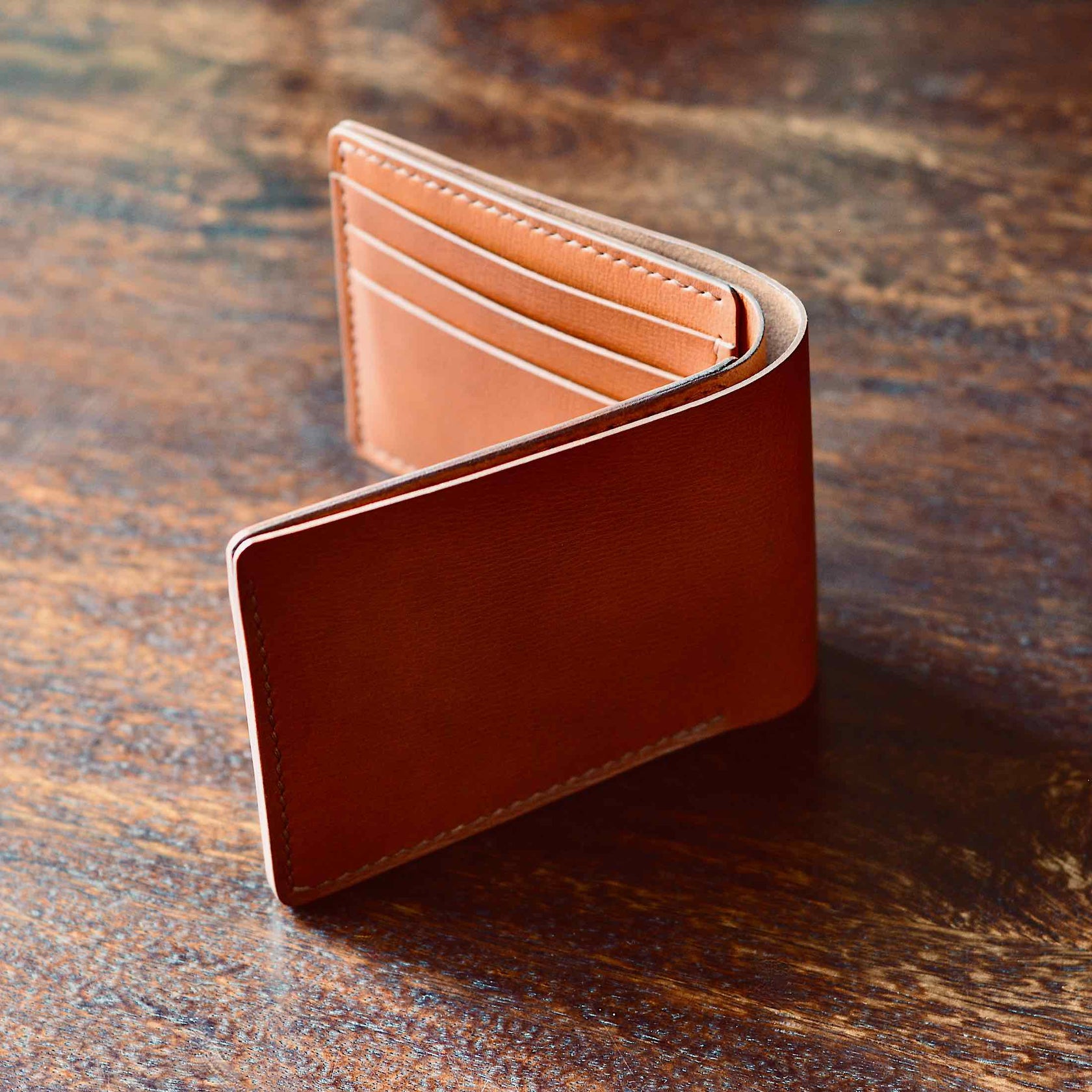 Coin Pocket Wallet in Veg Tan Leather | Handmade Luxury – Godbole Gear