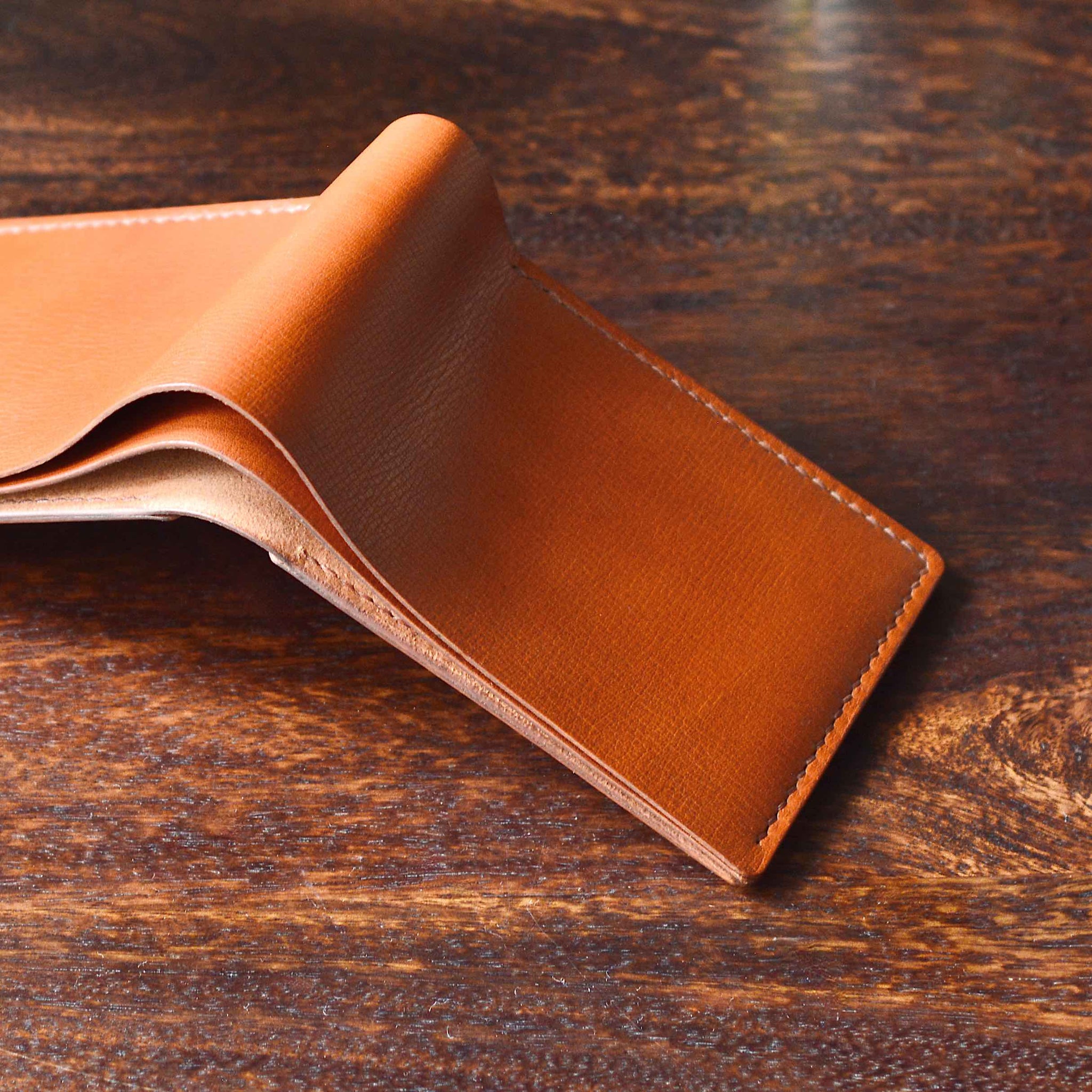 Coin Pocket Wallet in Veg Tan Leather | Handmade Luxury – Godbole Gear