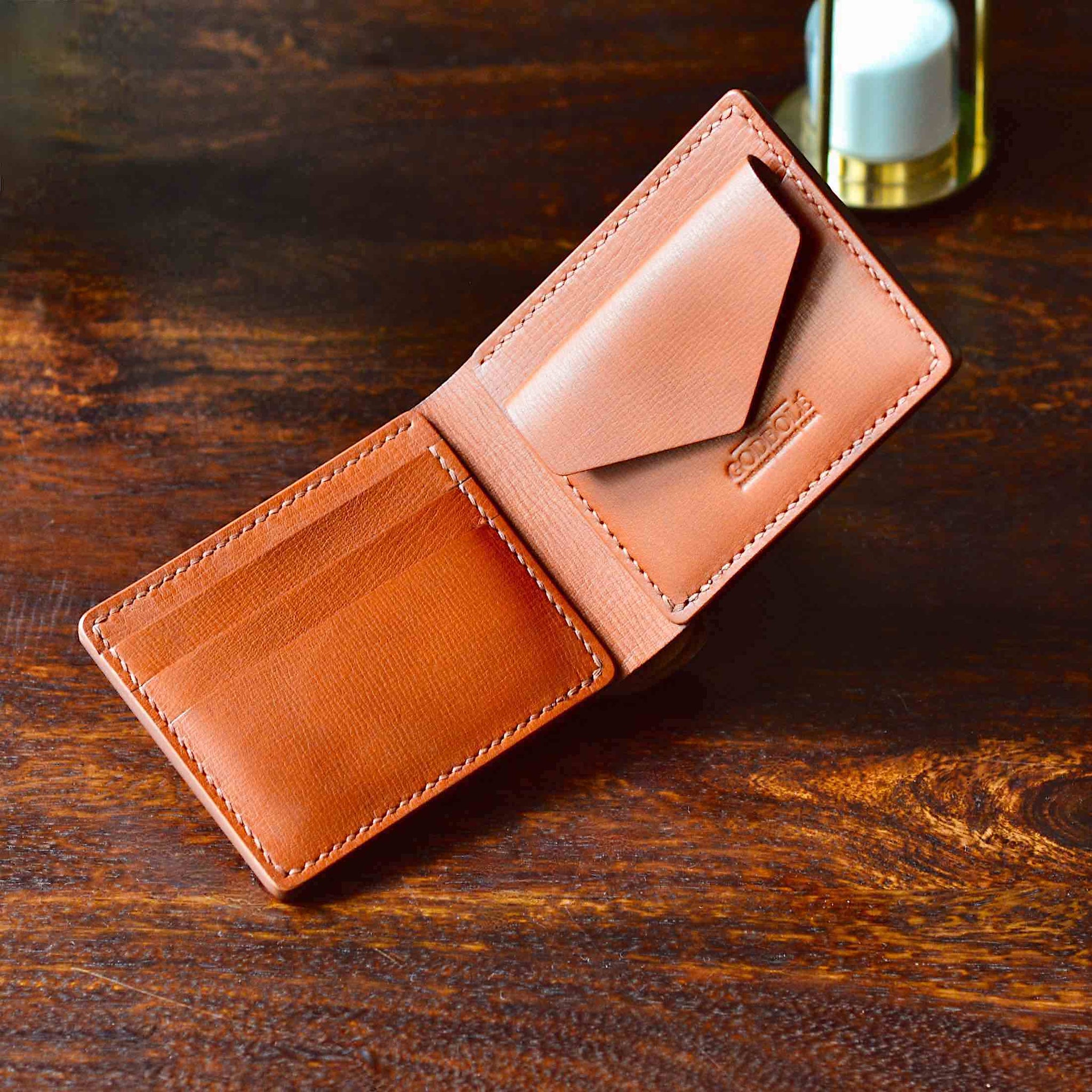 Coin Pocket Wallet in Veg Tan Leather | Handmade Luxury – Godbole Gear