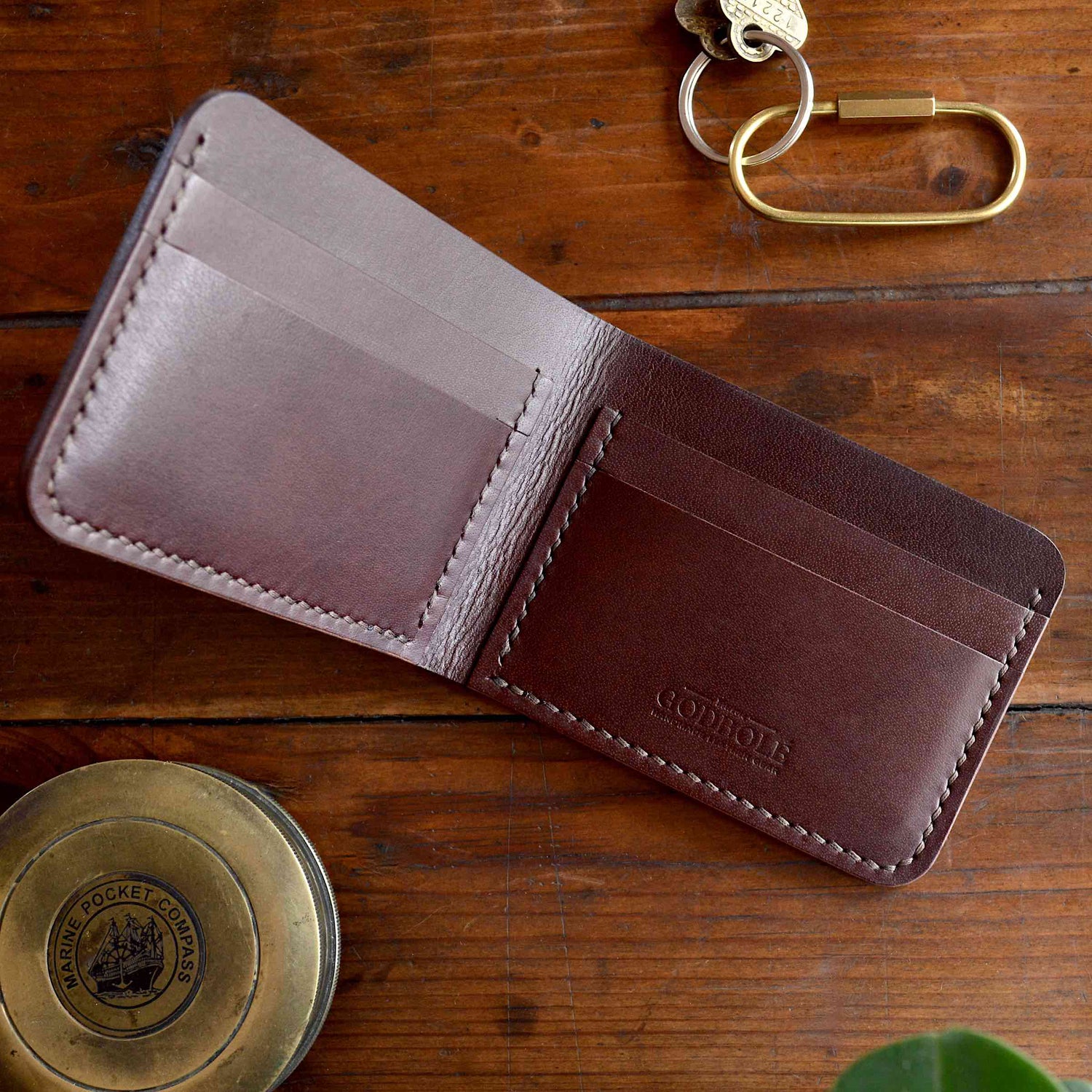 Full Grain Leather Wallet - Slim Bifold Leather Wallet – Godbole Gear