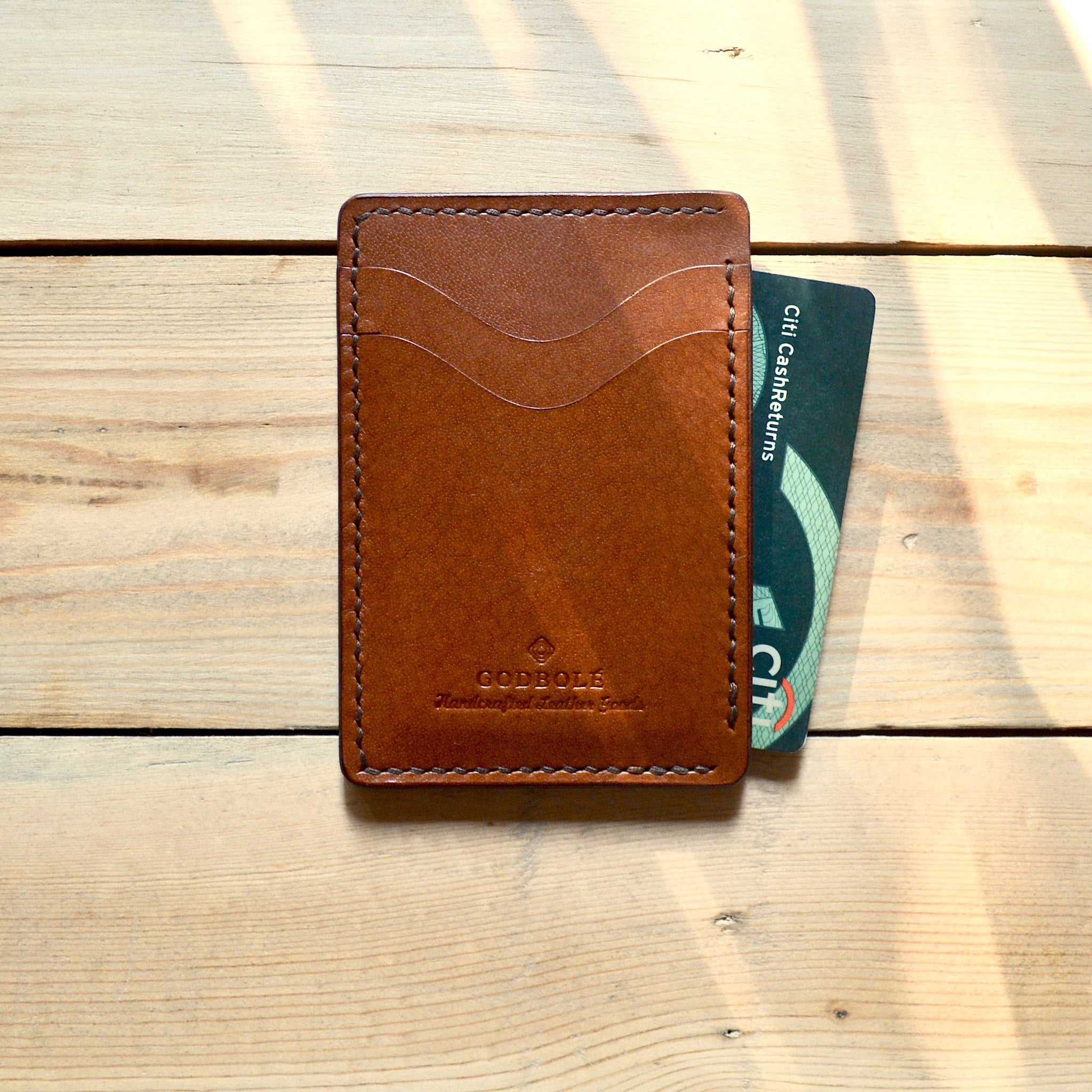 Front Pocket Card Wallet - Handmade with Full Grain Leather – Godbole Gear