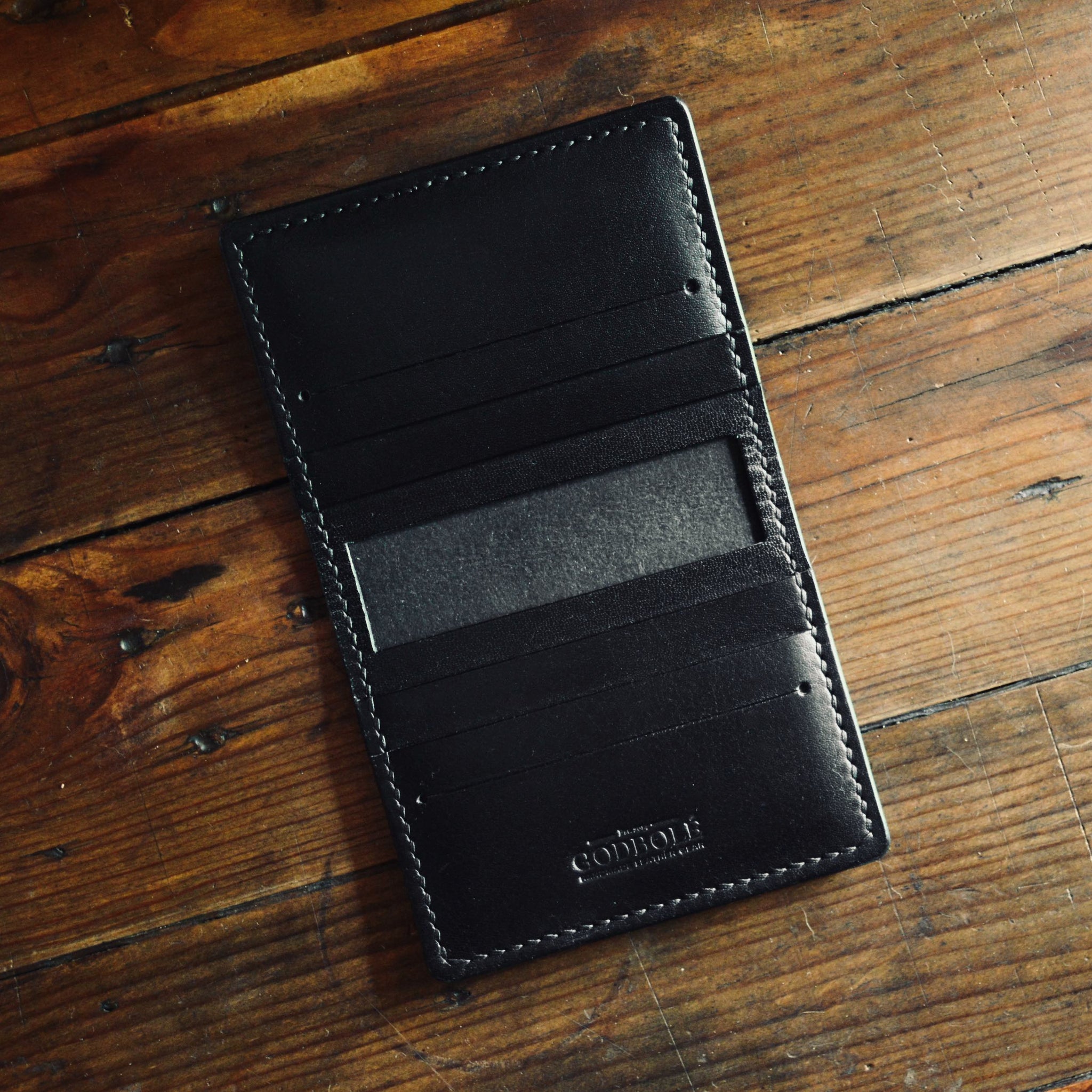 Black Card Wallet - Handmade with Full Grain Leather – Godbole Gear